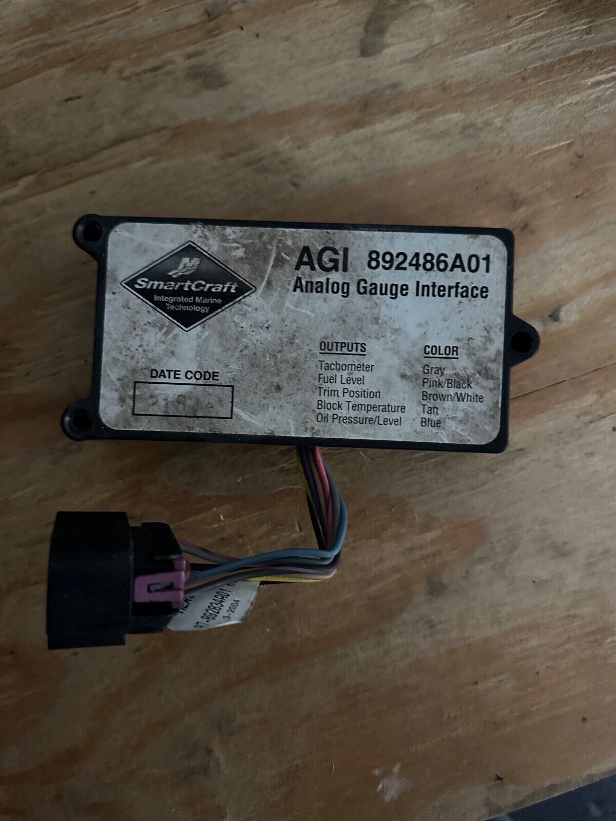 MERCURY SMARTCRAFT ANALOG GAUGE INTERFACE (AGI) #87-892834A01 Verado ...